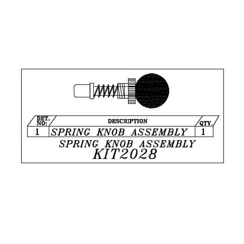 Spring Knob Assembly - Universal - Hawk Enterprises
